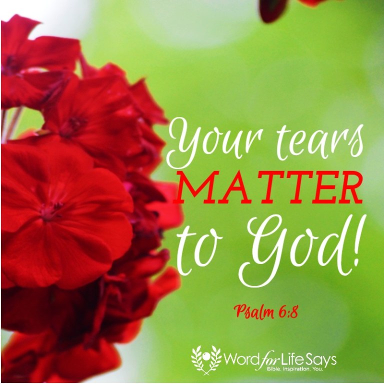 “Your Tears Matter to God” – Word For Life Says…