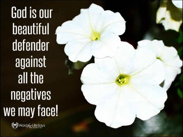 “God is our beautiful defender…” – Word For Life Says…