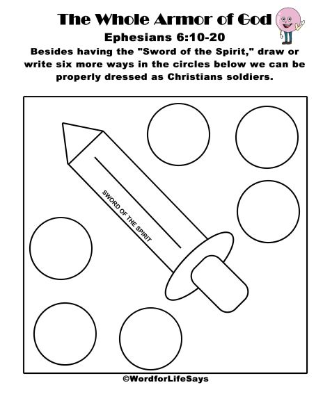 Sunday School Lesson – “The Whole Armor of God” Ephesians 6:10-20 ...