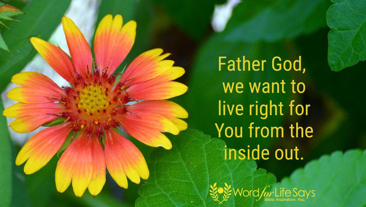 From the Inside Out – Word For Life Says…